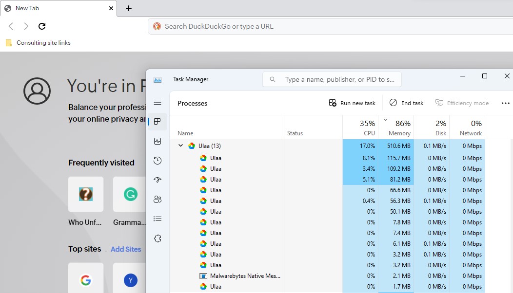 Ulaa browser from Zoho – looks promising! - constellation